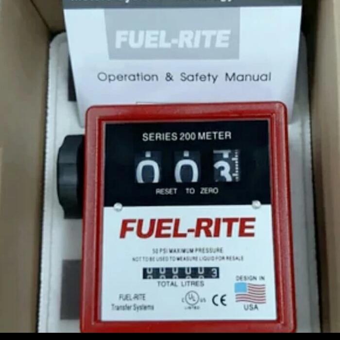 Jual Flow Meter Fuel Rite 3 Digit 1 inch - Solar Meter Meteran Solar ...