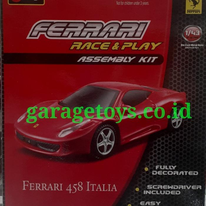 Jual Bburago 1:43 Diecast Ferrari 458 Italia Model Kit - Kota Surabaya ...