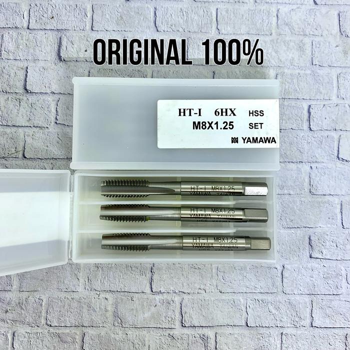Jual Hand tap M8 x 1.25 Yamawa baru..1 set isi 3 pcs - Kab. Bekasi - Warokateknik | Tokopedia