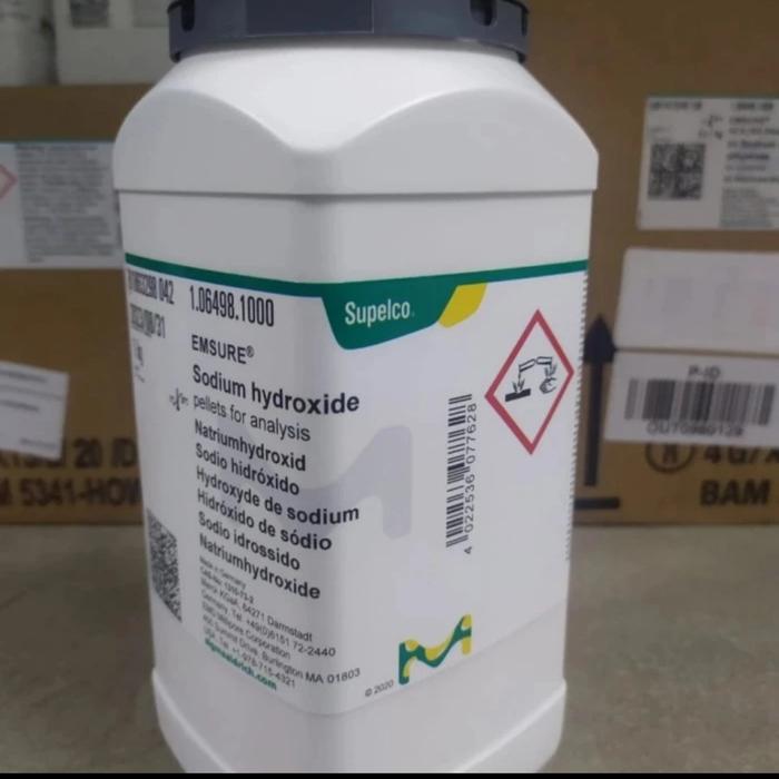 Jual 1.06498.1000 Sodium Hydroxide Pellets GR 1 kg (AR) merck original ...
