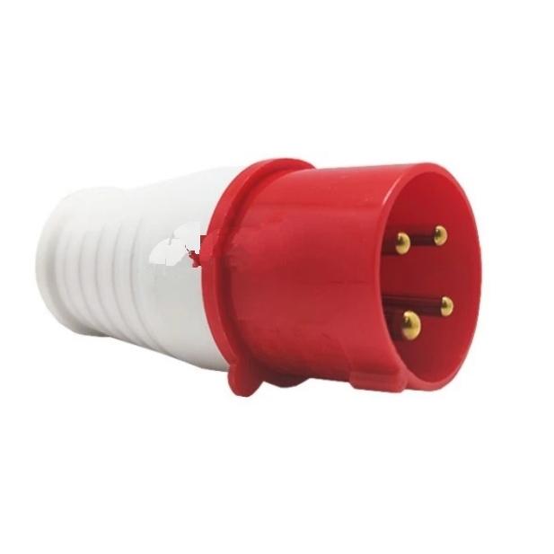 Jual Stop Kontak Industrial 3phase Socket Plug 4Pin 16A male - Jakarta ...