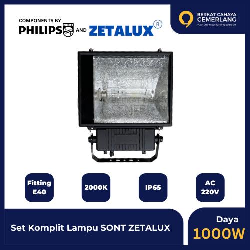 Jual Lampu Sorot SONT 1000W ZETALUX Komponen PHILIPS Set Komplit ...