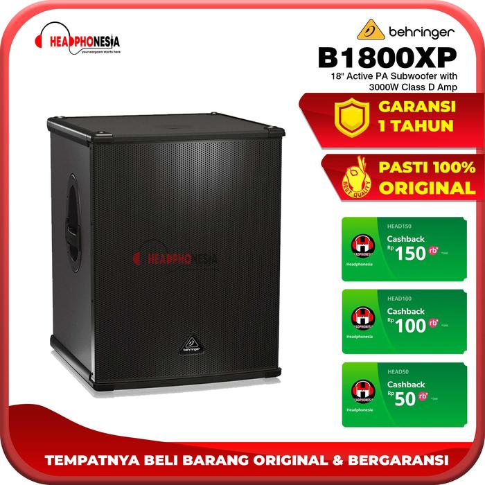Jual Behringer B1800XP 3000W 18 inch Powered Subwoofer - Jakarta Barat - Headphonesia | Tokopedia
