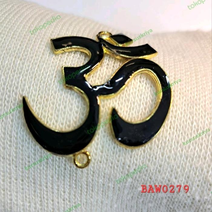 Jual hiasan gelang hindu simbol om warna black-gold per pc - Jakarta ...