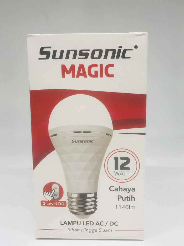 Jual Lampu Emergency LED Sunsonic Magic 12 Watt 12Watt 12W 12 W Putih ...