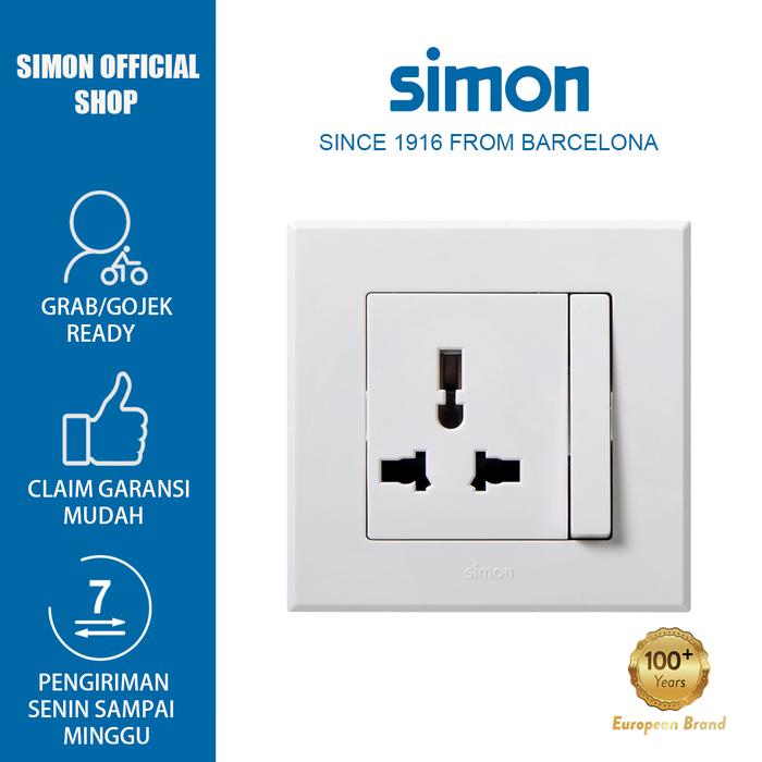 Jual Stop Kontak Simon E3 Multi Standart Socket With Switch - Jakarta Barat - Simon Official ...