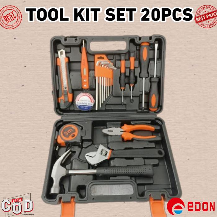 Jual Peralatan Set Rumah Lengkap Alat Perkakas 20in1 Tool Kit Set Edon - Kab. Tangerang ...