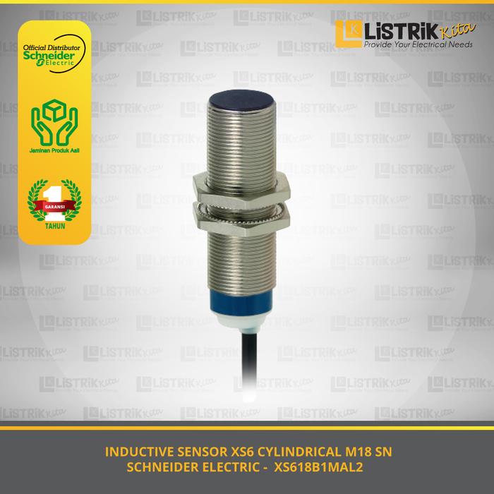 Promo SCHNEIDER INDUCTIVE SENSOR XS6 CYLINDRICAL M18 SN - XS618B1MAL2 ...