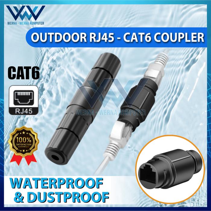 Jual BAREL RJ45 CAT6 WATERPROOF OUTDOOR COUPLER BARREL LAN UTP STP FTP ...