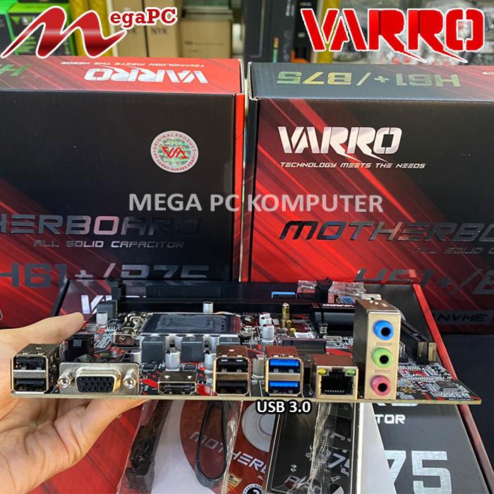 Jual Mainboard Motherboard Mobo LGA 1155 H61 / B75 NVME DDR3 Varro ...