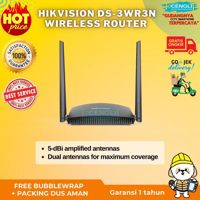 Promo ROUTER WIRELESS HIKVISION DS-3WR3N SUPPORTS IPTV HIK-CONNECT APP ...