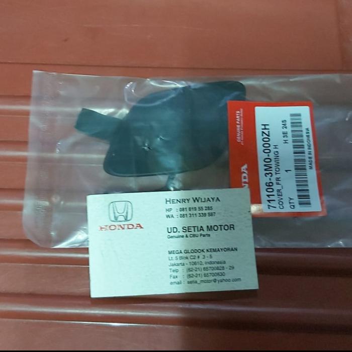 Jual Cover Tutup Derek / towing bumper depan Honda HRV Gen 3 Original ...