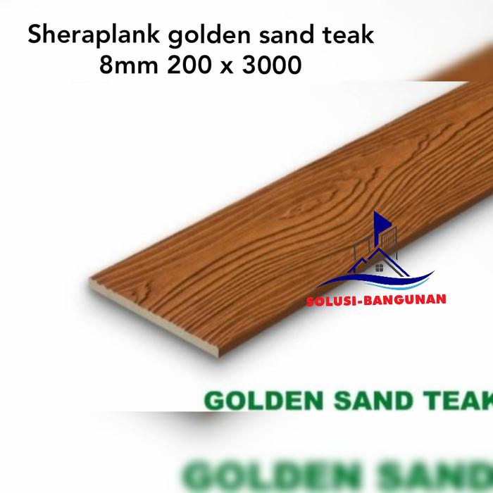 Jual SHERA PLANK GOLDEN SAND TEAK 20CM / LISPLANK GRC / LISPLANG SHERA ...
