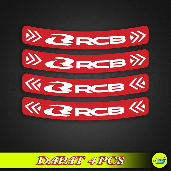 Jual Sticker Velg RCB Stiker RIM Racing Boy PrintCut - Jakarta Timur ...