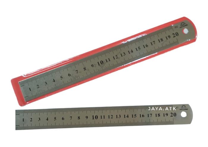 Jual PENGGARIS MISTAR BESI 20 CM TIPIS STAINLESS STEEL SEKOLAH ANAK RULER - Kota Bandung - jaya ...