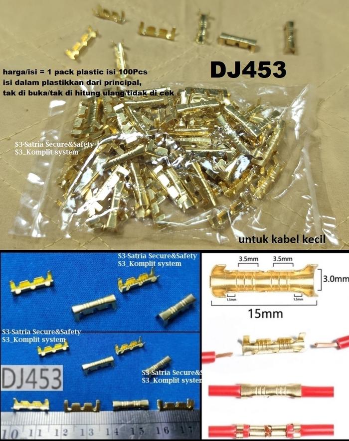 Jual isi 100Pcs Skun Press DJ453 Sambungan Kabel jepit DJ 453 1.5mm ...