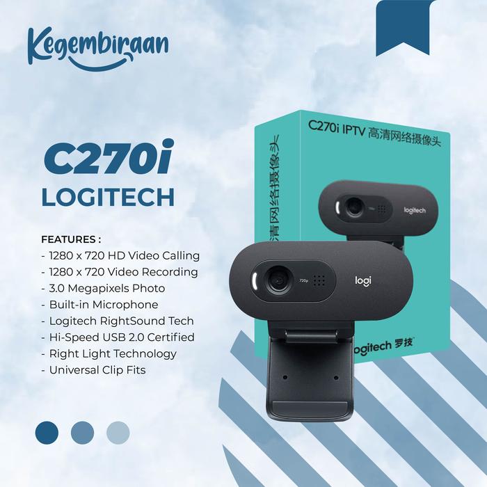 Jual Webcam Logitech C270i HD Original Bisa Smart Tv Box Logitech C270 ...