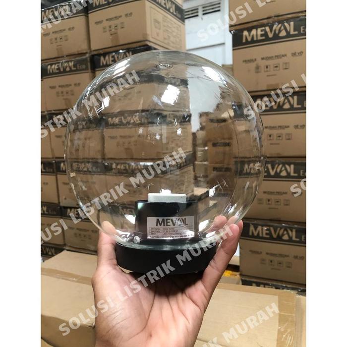 Jual NEW TERLENGKAP! Meval Kap Lampu Taman Outdoor Bulat Putih / Plain ...