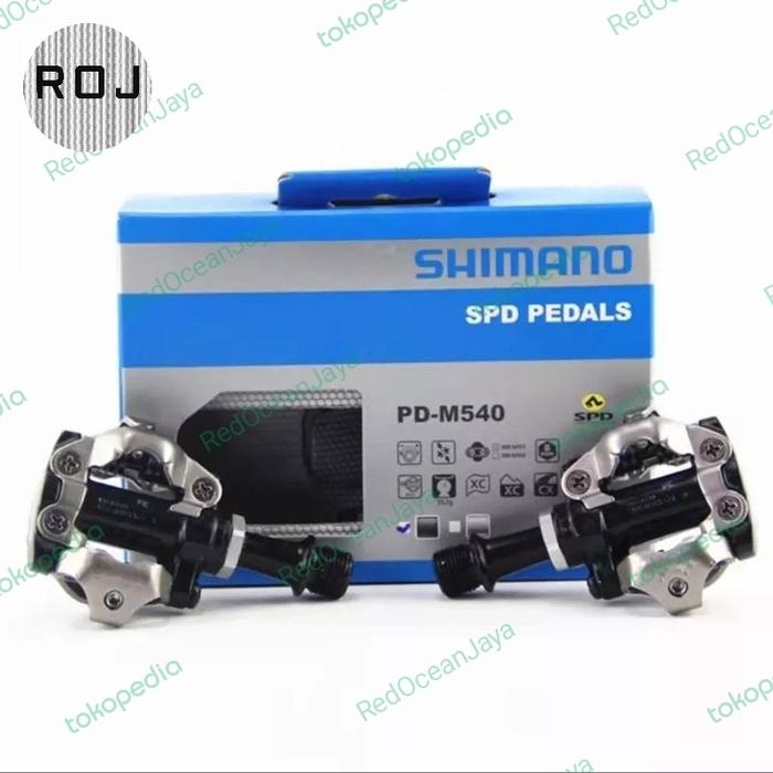 Jual shimano pedal m540 cleat sh56 mtb bike black not ed500 m520 m505 ...