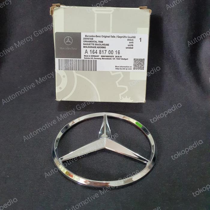 Jual Logo Bintang Bagasi Belakang Mercedes Benz W164 ML GL / Emblem ...