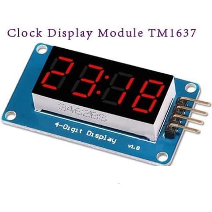 Jual LED 7 segment Arduino TM1637 4 digit Digital Tube Clock Display Module - Jakarta Selatan ...