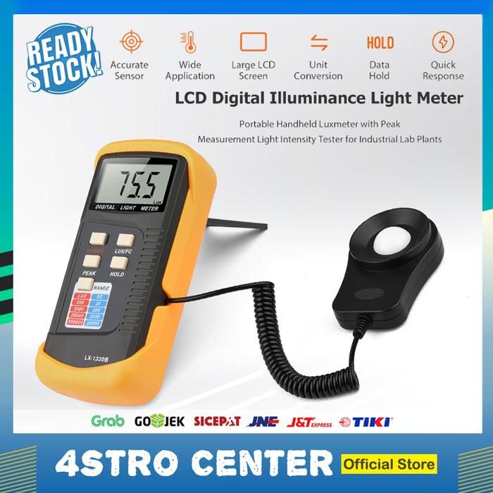 Jual BEST Alat Ukur Cahaya Lux Meter LX1330B Light Luminometer Level ...