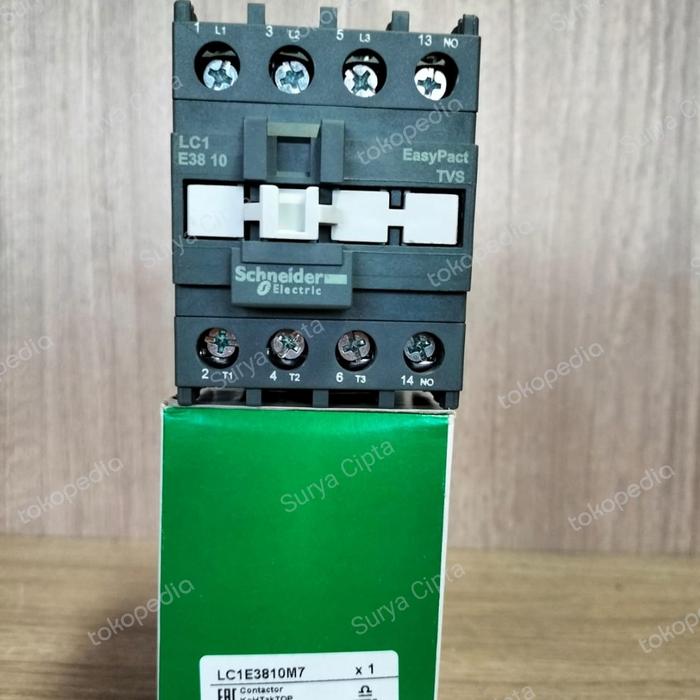 Jual Kontaktor/Contactor Schneider LC1E3810M7/LC1E3801M7 Kontrol AC 3P ...