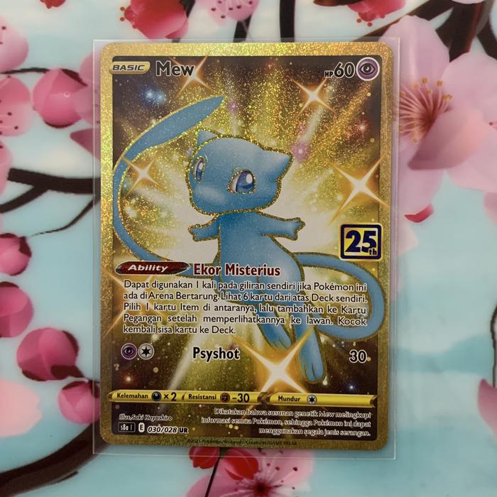 Jual Pokemon TCG Indonesia Shiny Mew Gold Card 25th S8a 030 - Kab ...