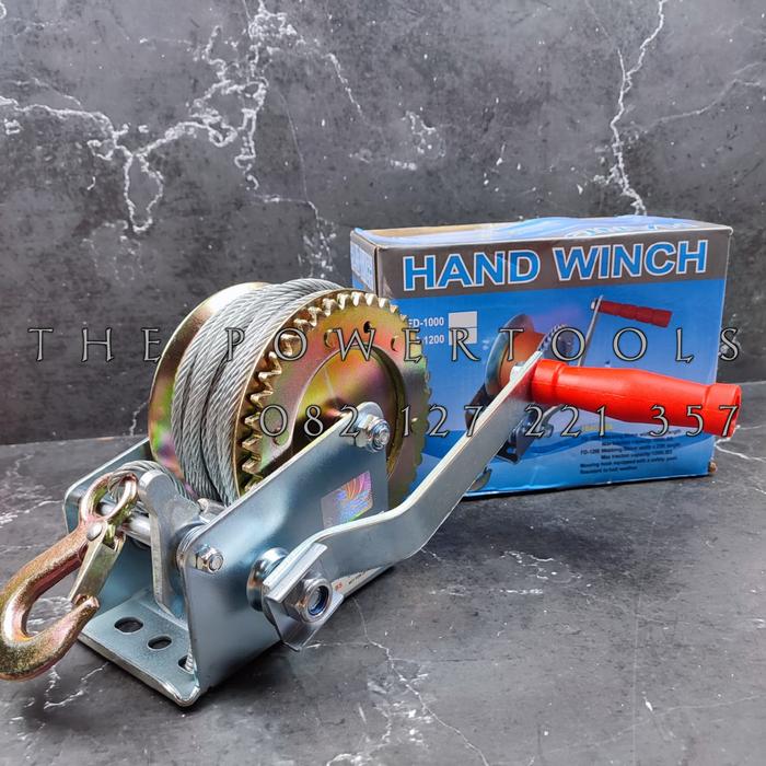 Jual Hand Winch 3500Lbs / Katrol Sling Baja 1500 Kg / Kerekan Manual ...