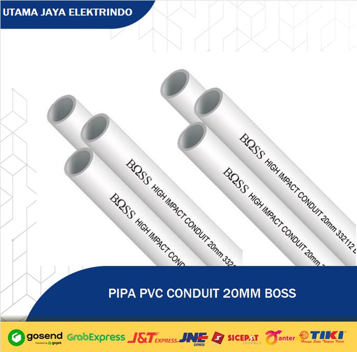 Jual Pipa Conduit PVC 20mm BOSS Putih Bisa di bending - MURAH - Jakarta ...