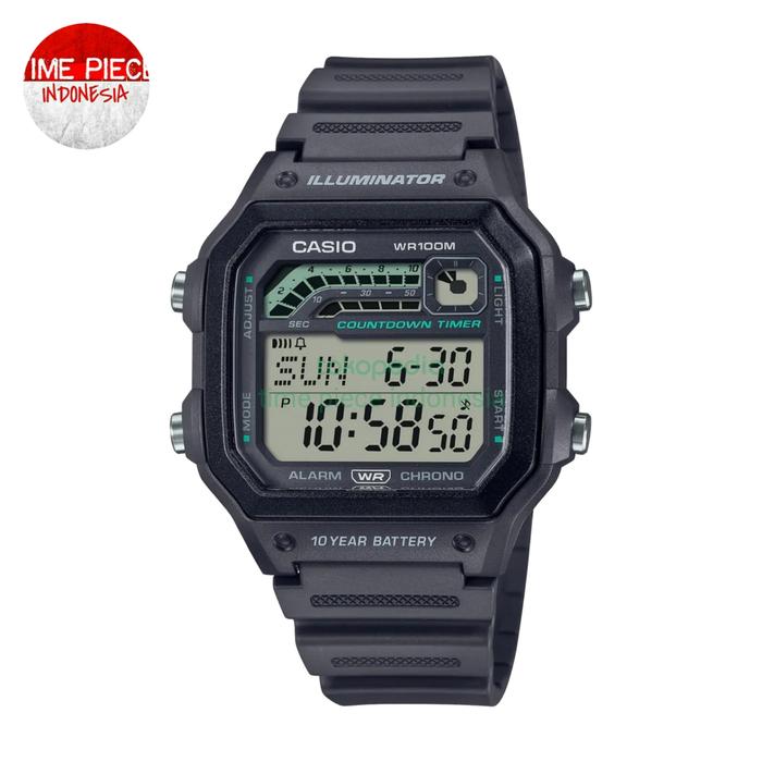 Promo Casio Pria Digital WS-1600H-8AVDF / WS1600H-8A Original & Garansi ...