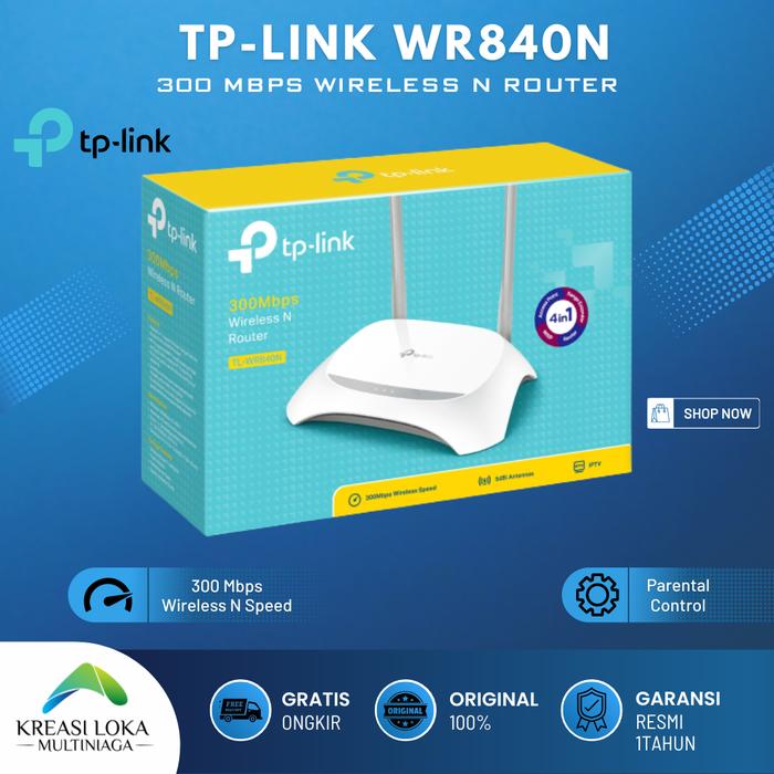 Jual TP LINK TP-LINK TL WR840N Wireless N Router Repeater Access Point ...