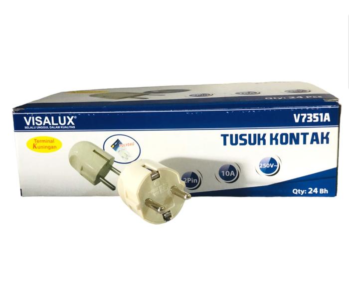 Jual Steker Arde Tusuk Kontak Arde Colokan Listrik VISALUX V7351A ...