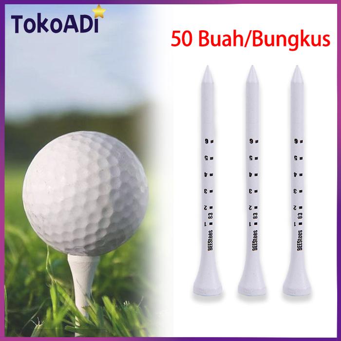 Jual 50Pcs Tee Bola Golf Bahan Kayu Warna Putih Ukuran 83mm - Kab. Tangerang - Tokoadi7 | Tokopedia