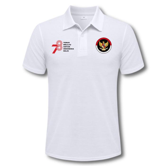 Jual Polo Shirt Kemerdekaan Logo HUT RI 78 Merah Putih 17 Agustus ...