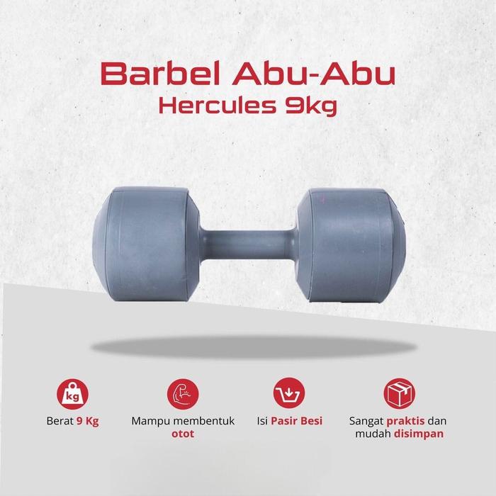 Jual barbel pasir semen 9 kg dumbbell pvc plastik alat angkat beban ...