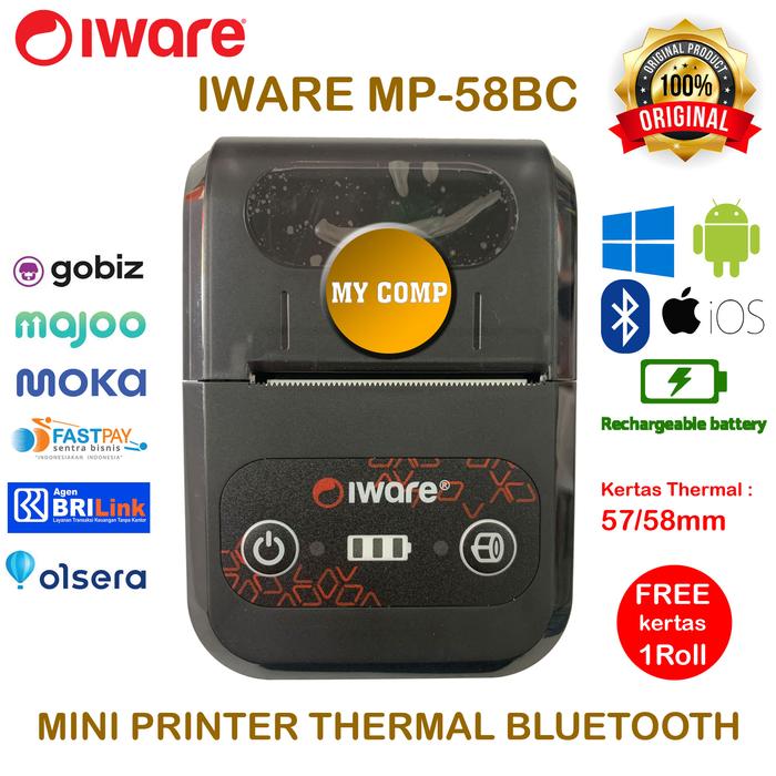 Jual Printer Thermal Bluetooth Mini Kasir Iware MP-58BC - Kota Pekanbaru - MY COMPUTER STORE ...
