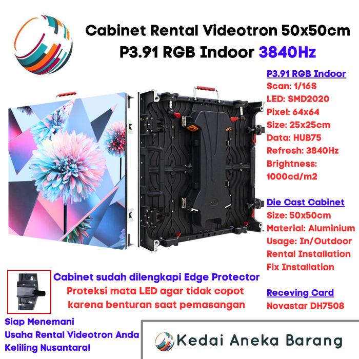 Jual Paket Rental LED Videotron P3.91 P3.9 Indoor Kabinet Cabinet 50x50 50 - Jakarta Utara ...