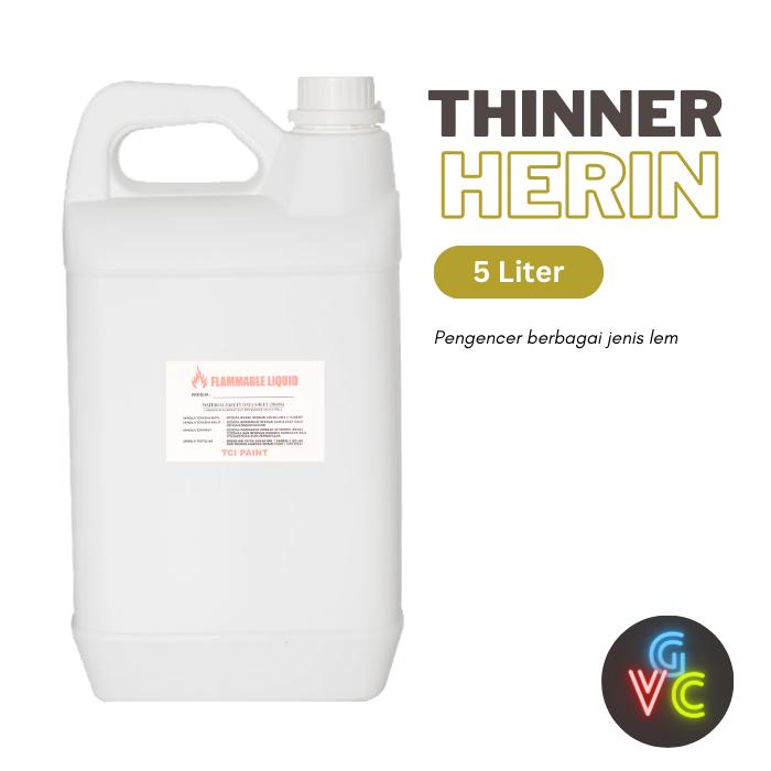 Jual Thinner Herin 5 Liter - pengencer lem kuning / aibon / fox - GVCSupply - Jakarta Barat ...