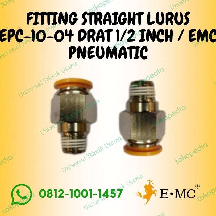 Jual FITTING STRAIGHT LURUS EPC-10-04 DRAT 1/2 INCH / EMC PNEUMATIC ...