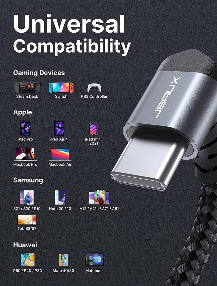 Jual Jsaux Cc0034 90 Degree Type C To Type C Cable Right Angle Rog Ally ...