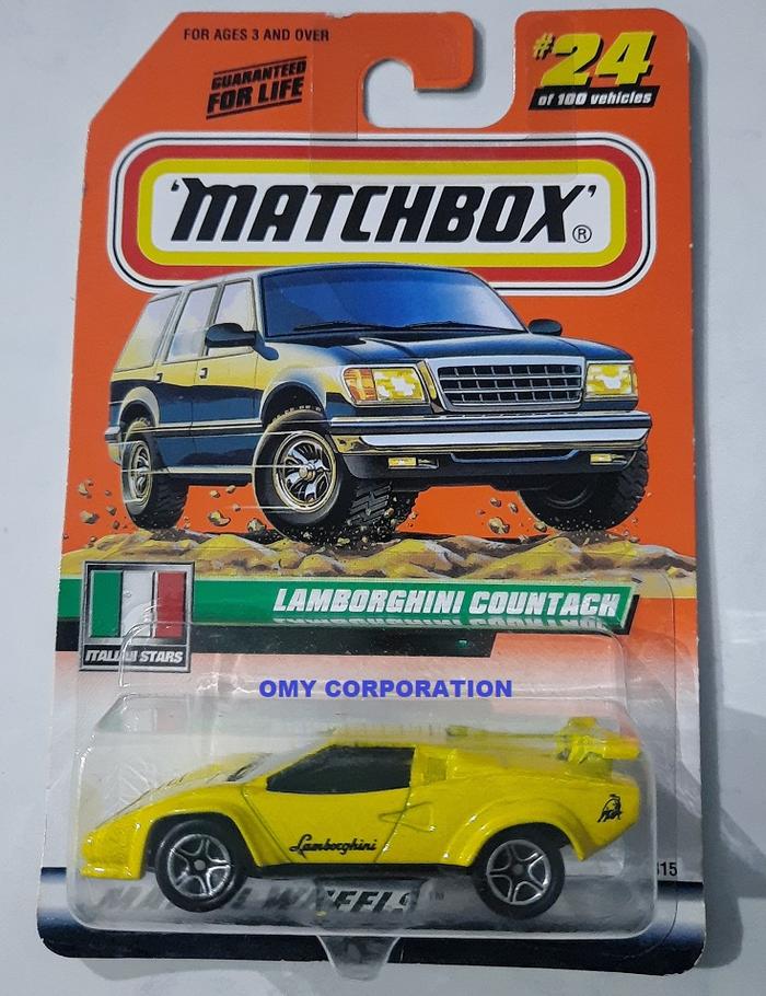 Jual HW Matchbox Lamborghini Countach kuning Italian Stars Countach ...