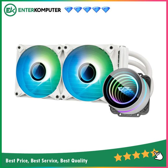 Promo Aigo DarkFlash DX240 Twister V2.6 RGB Liquid Cooling - White Edition Cicil 0% 3x - Jakarta ...