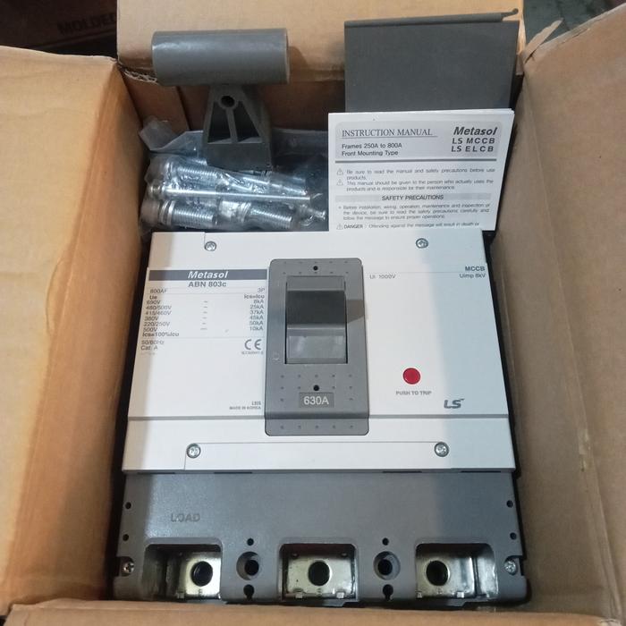 Jual MCCB ABN 803c 3p 630A metasol LS original - Kota Bandung - Sampurna Electric | Tokopedia