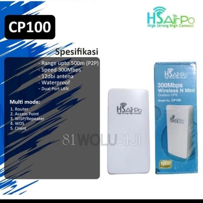 Jual HS Airpo CP100 2.4Ghz Wireless N mini Outdoor - Jakarta Pusat ...