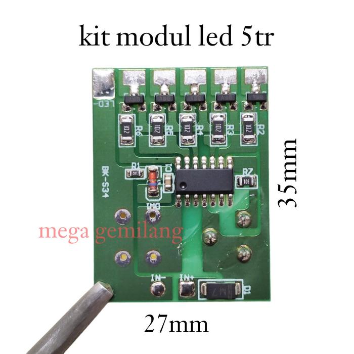 Jual Kit Modul Led 5 transistor 8 kombinasi BK S34 - Jakarta Barat ...