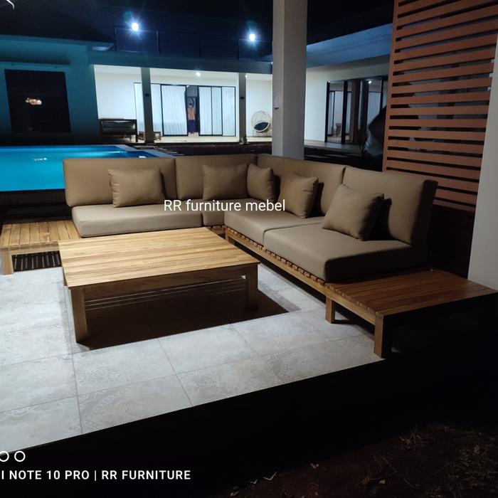 Jual sofa tamu minimalis sofa santai sofa tamu kayu jati outdoor/indoor - Kab. Jepara - RR ...