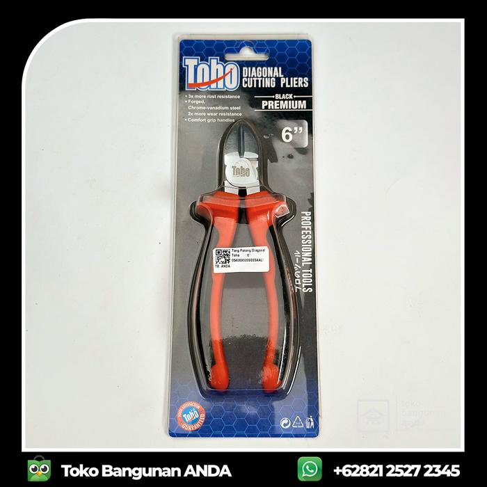 Jual TANG POTONG DIAGONAL / TOHO BLACK PREMIUM 6 INCH - Kota Semarang ...