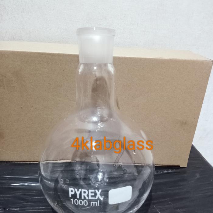 Jual boiling 1000 ml alas datar ns 29/32 |labu alas bulat alas datar ...