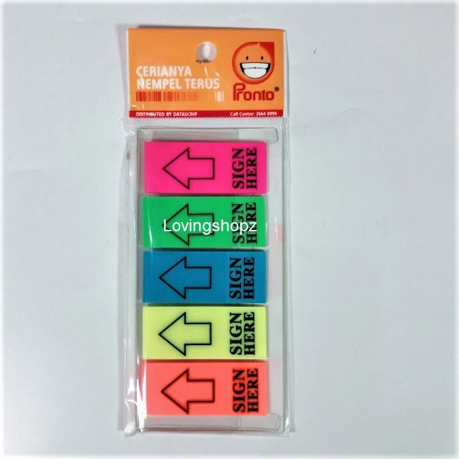 Jual Sticky Notes Sign Here merek pronto - Jakarta Barat - Loving Shop ...